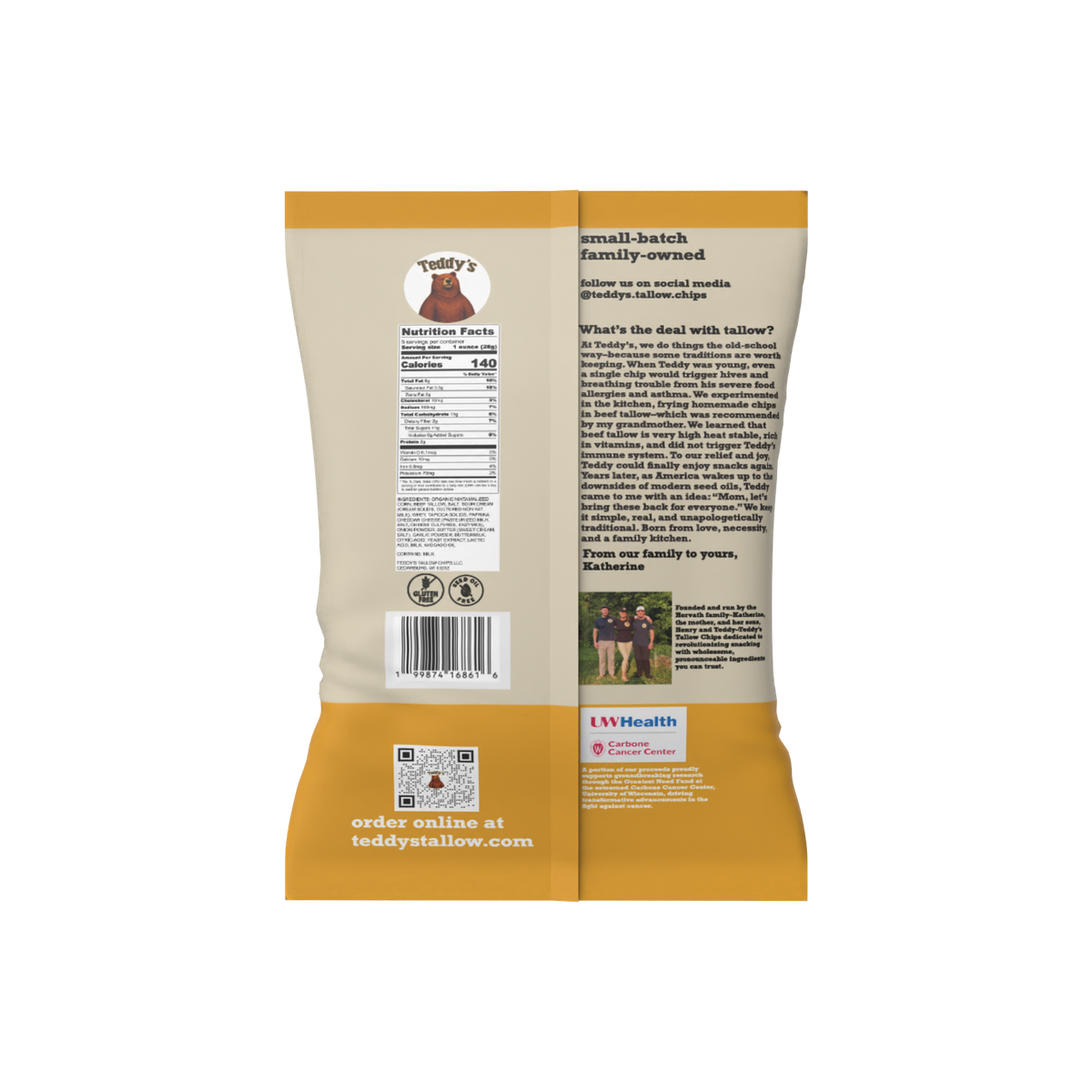 Teddy's Tallow Chips - Beef Tallow Chips & Skincare | Zero Seed Oils