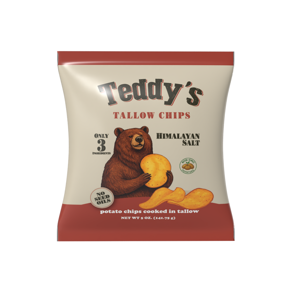 Teddy's Tallow Chips - Beef Tallow Chips & Skincare | Zero Seed Oils