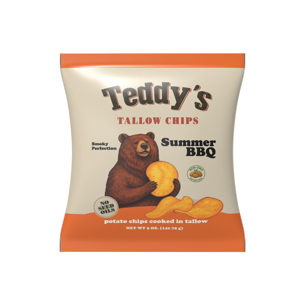 Teddy's Tallow Chips - Beef Tallow Chips & Skincare | Zero Seed Oils